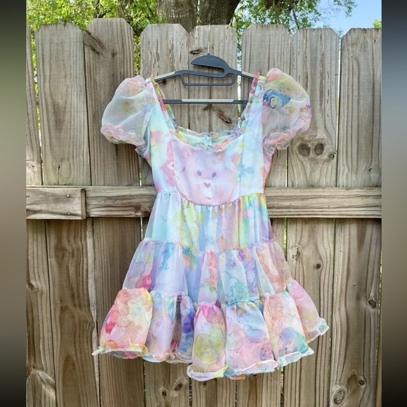 Dolls Kill | Dresses | Dolls Kill X Care Bears Graphic Print Organza ...